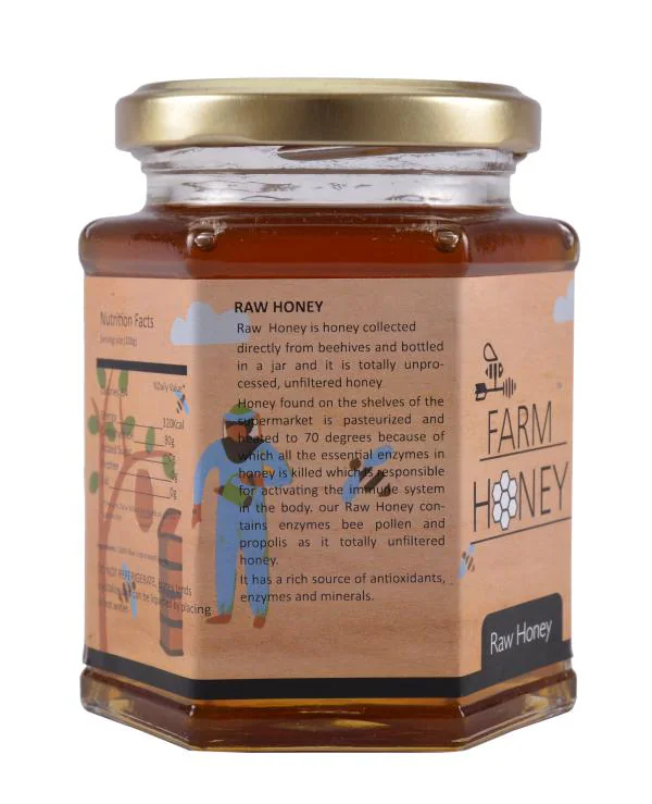 Farm Honey Raw Honey Unprocessed Honey, Unfiltered, Unpasteurized-350g - JioMart
