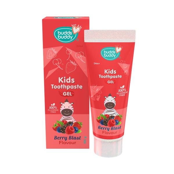 Buddsbuddy 100% Fluoride Free Kids Toothpaste Gel for Cavity Protection ...