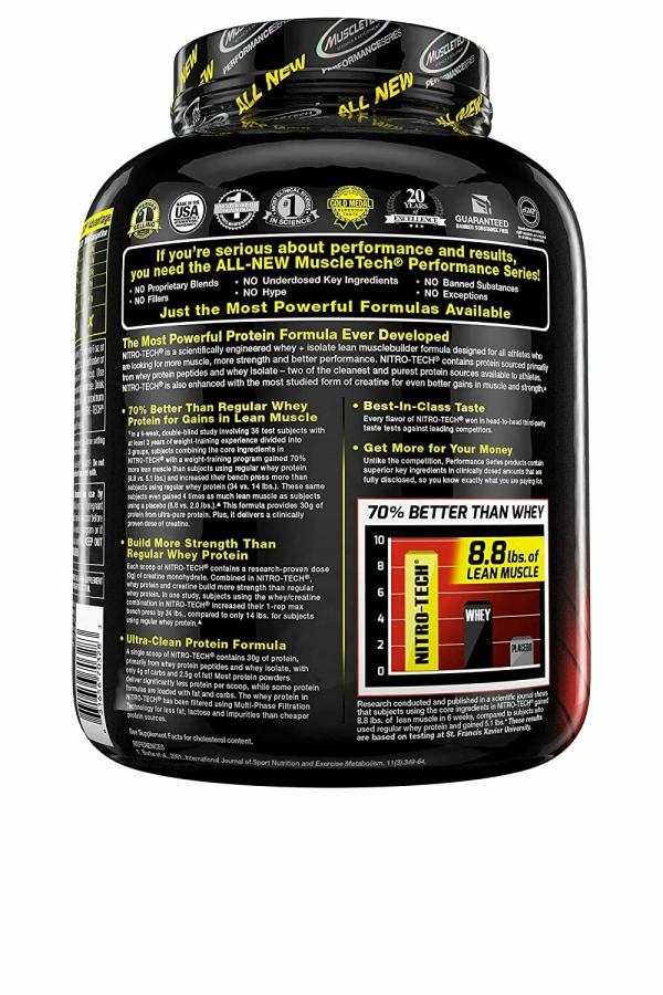 -Muscletech Performance Series Nitro Tech Milk Chocolate 4Lbs (1.81Kg ...