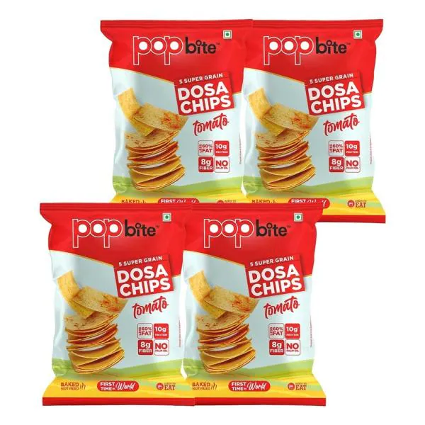 Pop Bite - Tomato Dosa Chips Pack Of 4 - JioMart