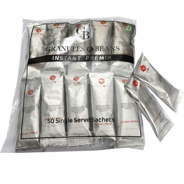 Granules n Beans Instant Premix Saffron Cardamom Chai - (50 Single Serv ...