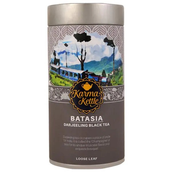 Karma Kettle Batasia Loose leaf - Darjeeling Black Tea - 100 gm Tin ...