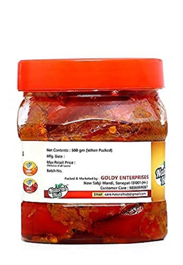 Natural Hub Homemade Mother Recipe Mango & Red Chilli Pickel Combo 500 ...