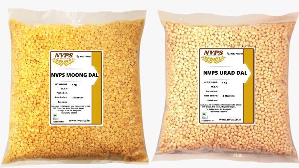 NVPS MOONG DAL, URAD DAL COMBO 2KG ( 1Kg each ) - JioMart