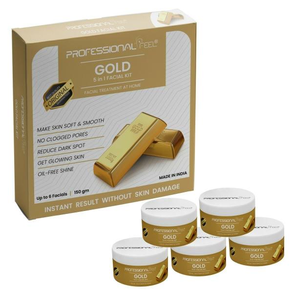Professional Feel Gold Beauty Parlour Facial Kit For Women & Men All ...