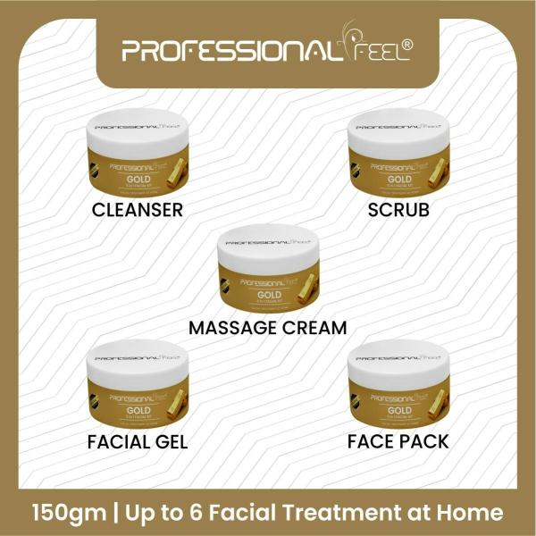 Professional Feel Gold Beauty Parlour Facial Kit For Women & Men All ...