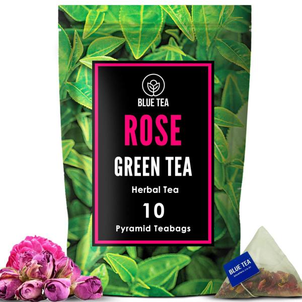 Blue Tea Rose Green Tea -10 Tea Bags - JioMart