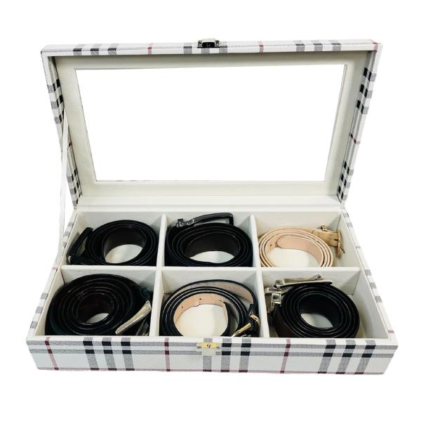 La Trove Wood Case for 6 Pocket Open Belts and Accessories Storage ...