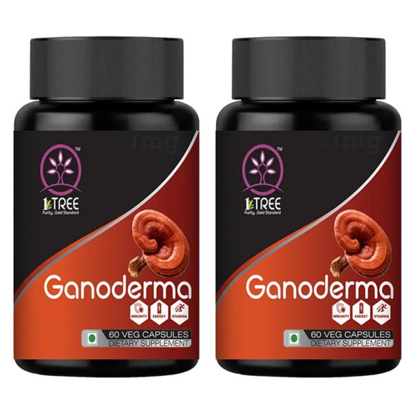 1 Tree Ganoderma Capsules - Health & Immunity Booster - Liver Capsules ...