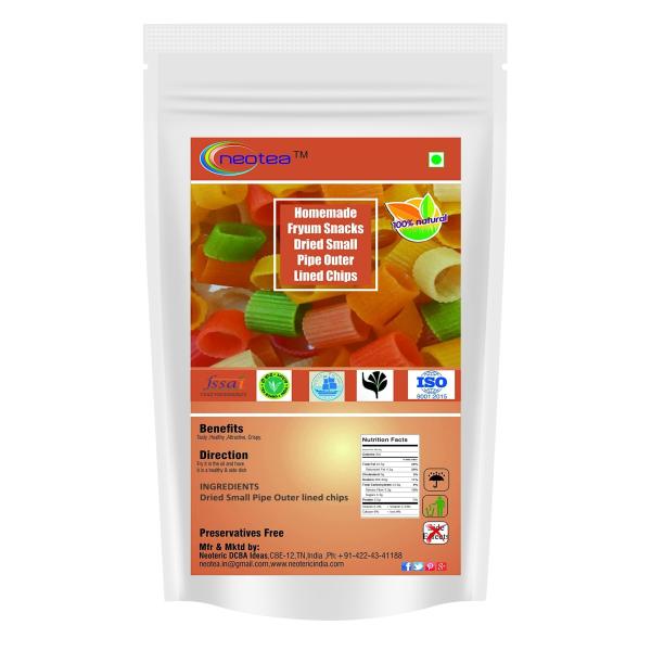 Neotea Homemade Snacks Dried Small Pipe Outer Lined Chips Fryums 250 g ...
