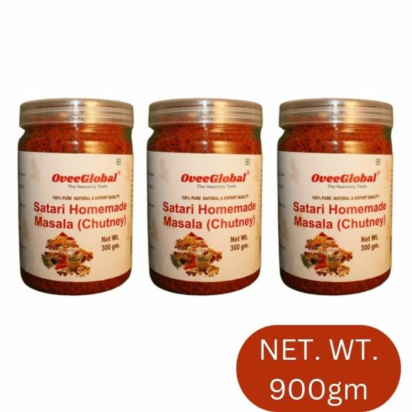 OveeGlobal Satari GrandMother Handmade Masala Chutney 300gm Pack of 3 ...