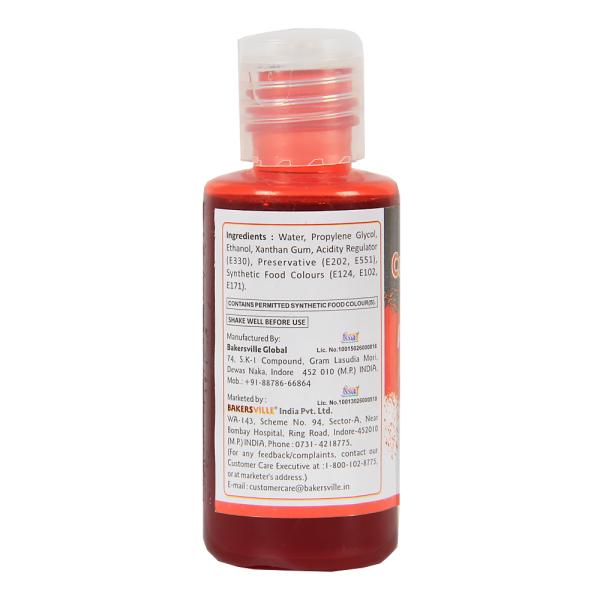 Colourmist Edible Airbrush Colour ( RED ), 50g | Concentrated Vibrant ...
