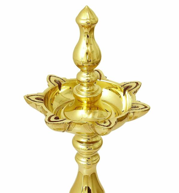 Dmi Gold Metal 7 Faced Antique Brass Samai with Kalas Design at Centre ...