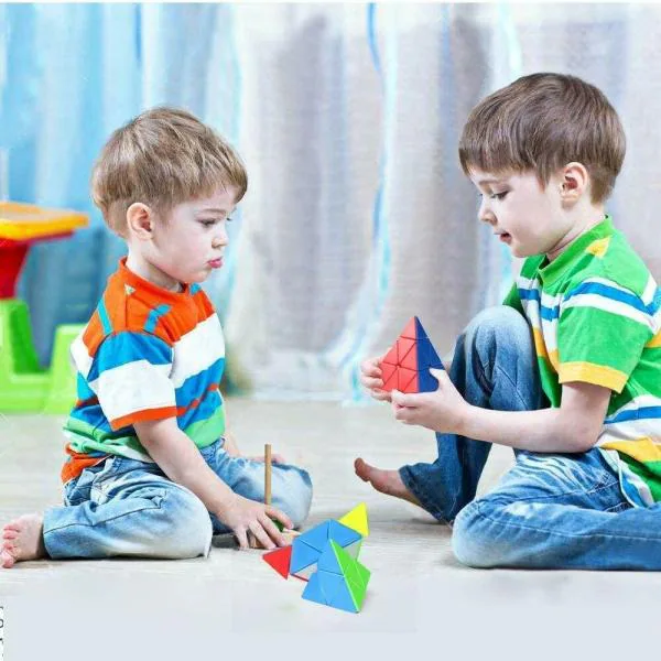 Grest Cube Combos of High Speed 3x3x3 Triangle Pyramid & Neon Carbon ...