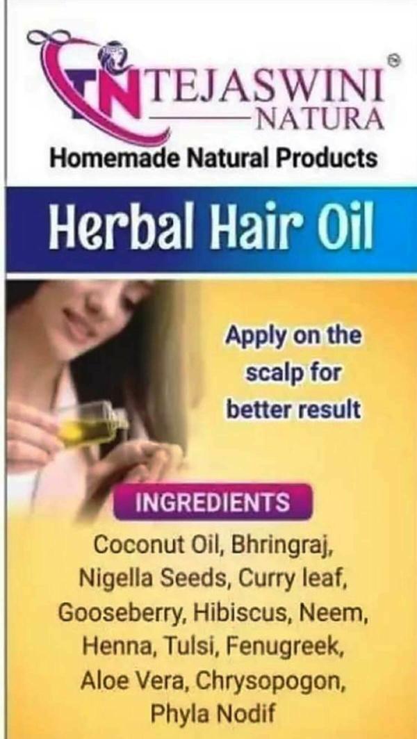 Tejaswini natura Herbal hair oil with 10+ ingredients 100 ml - JioMart