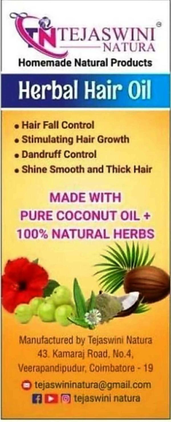 Tejaswini natura Herbal hair oil with 10+ ingredients 100 ml - JioMart