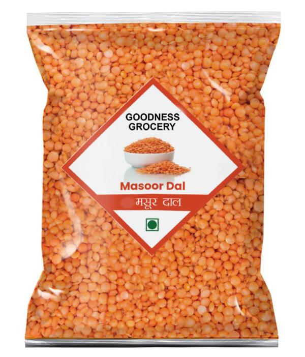 Goodness Grocery Red Masoor Dal (Desi Masoor) | Red Masoor Split ...