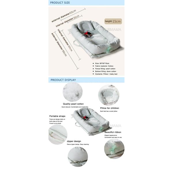 Babies Bloom Beige Portable Folding Bed Crib (0-36 M) - JioMart