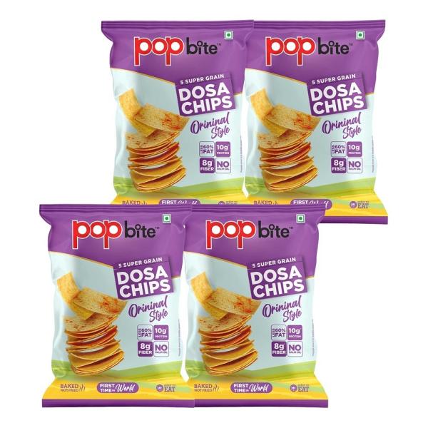 Pop Bite - Original Style Dosa Chips Pack Of 4 - JioMart