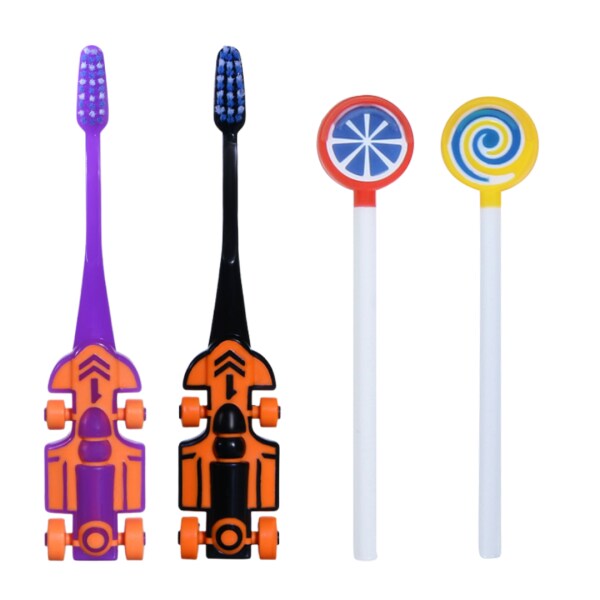MAXI Oral Care Combo of 4-(2 Kids) Zoom Car Junior Toothbrush & (2 TC ...