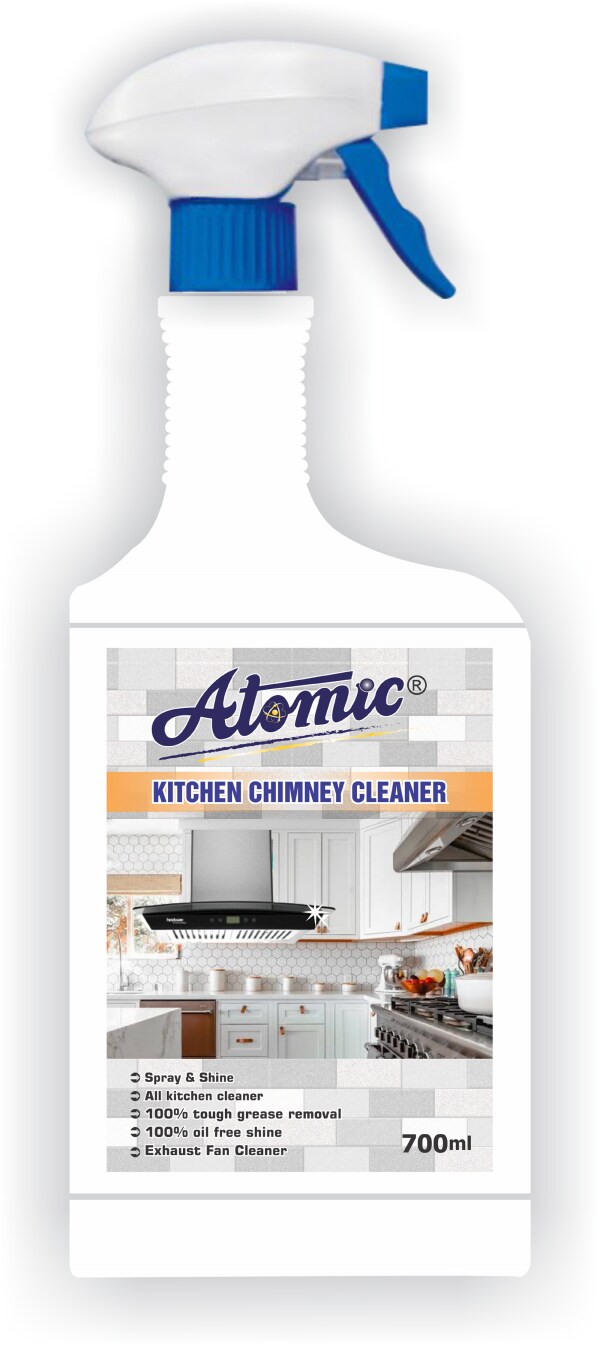 Atomic Kitchen Chimney Cleaner 700 ML to Remove Oil & Grease Tough Stains from all kitchen ...