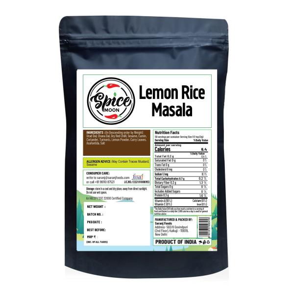SPICE MOON Lemon Rice Masala| Spice Powder and Masala - 500gm - JioMart