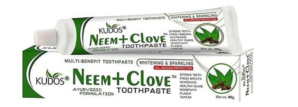 Kudos Ayurveda Neem And Clove Toothpaste - 100g (Pack of 3) - JioMart