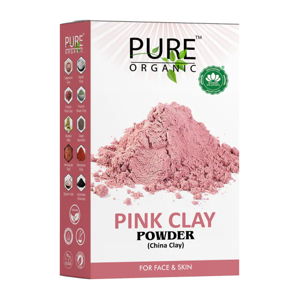 PURE ORGANIC - SKYMORN DYE EXPORTS Pink Rose Clay Face Powder for ...