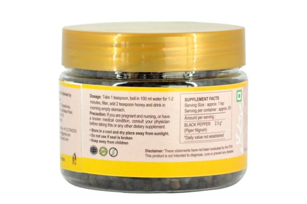 AarVed Premium Quality Black Pepper - 750 Grams, Combo Pack of 5 x 150 ...