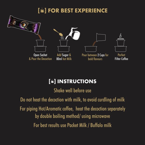 reFRESH KAAPI Strong South Indian Filter Coffee Liquid Decoction|200ml ...