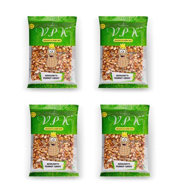 VPK Kovilpatti Peanut Candy Bars 4 x 100 g - JioMart