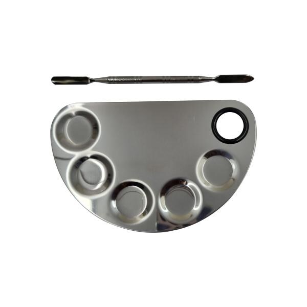 Velvetree Makeup Mixing Plate Multipurpose Pro Stainless Steel Cosmetic ...