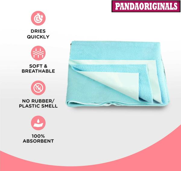 Pandaoriginals Diaper Dry Sheet (Blue, Large) - JioMart