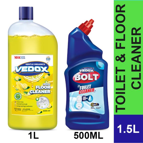 Vedox Floor Surface Cleaner 1L + Toilet Cleaner 500ML - JioMart