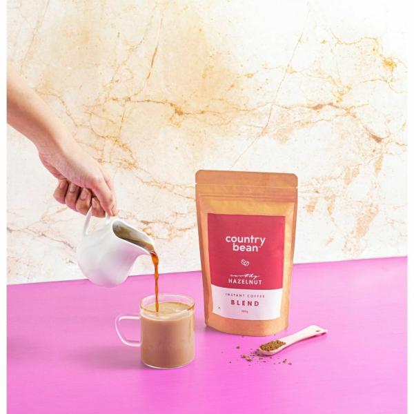 Country Bean Hazelnut Instant Coffee Blend 100g - No Added Sugar - JioMart