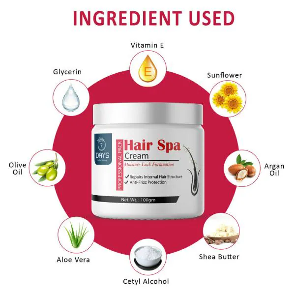 7 Days best hair spa cream for straightened hair dry and frizzy hair ...