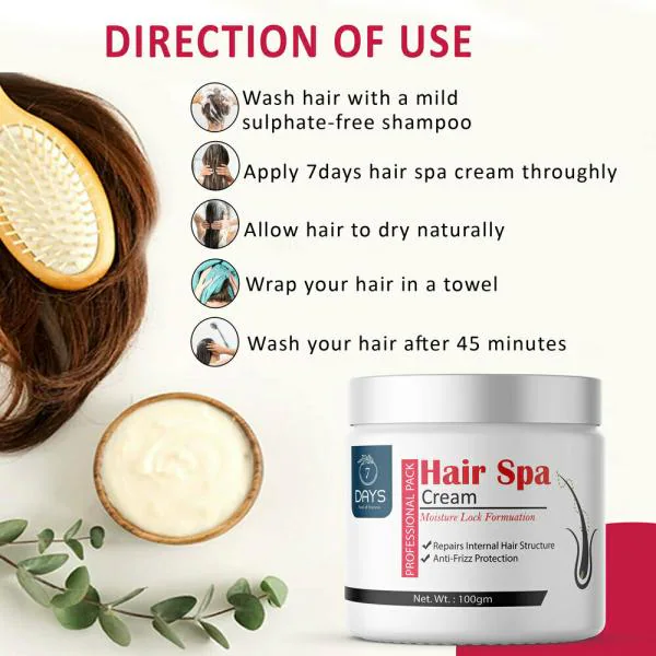 7 Days best hair spa cream for straightened hair dry and frizzy hair ...