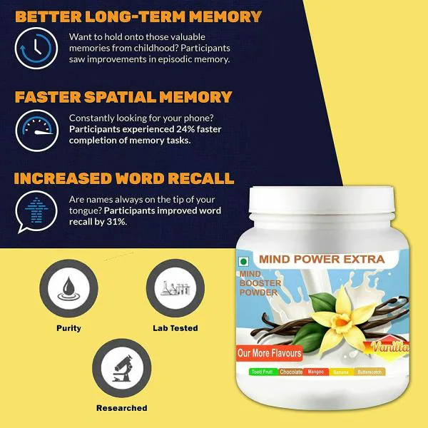 Mind Power Extra Mind Booster Powder | Kids Nutrition | Promotes Growth ...
