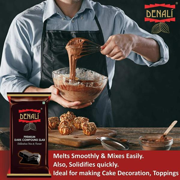 DENALI FOODS PRIVATE LIMITED Dark Chocolate Compound Slab - Vegan ...