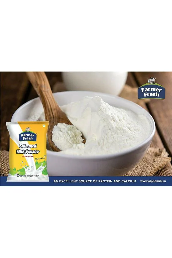 Farmer Fresh Pure and Premium Cow Ghee Tin, Skimmed Milk Powder Combo ...