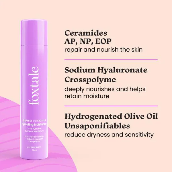 FoxTale - Ceramide Supercream Hydrating Ceramide Rich Moisturizer-50ml ...