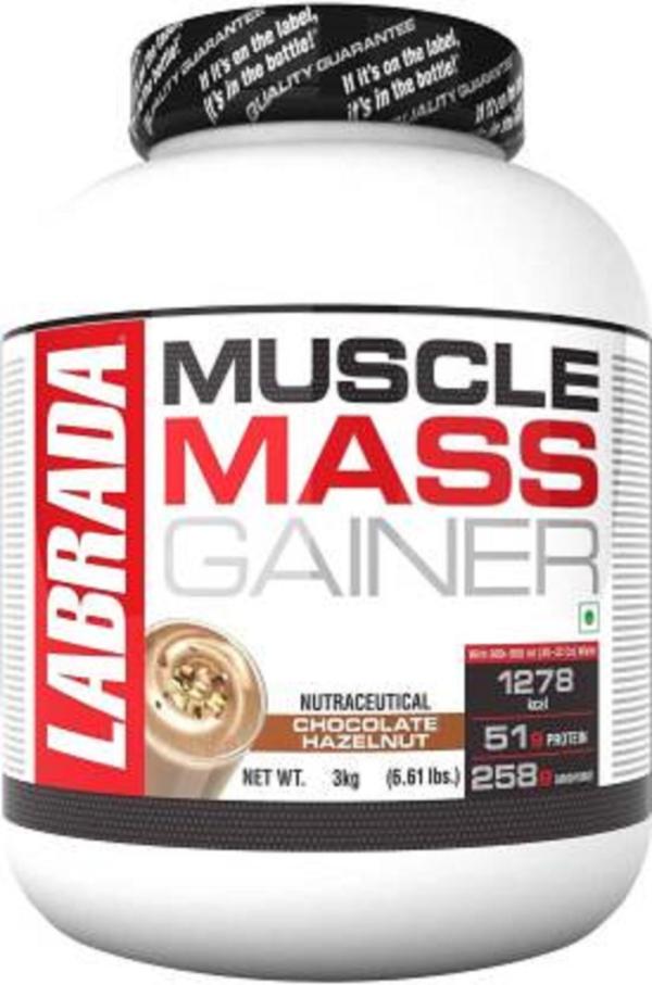 Labrada Nutrition Chocolate Hazelnut Muscle Mass Gainer Health ...