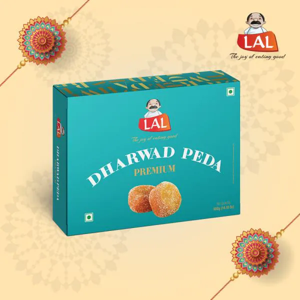 Lal Sweets Rakhi Special Dharwad Peda 400g Includes Rakhi - JioMart