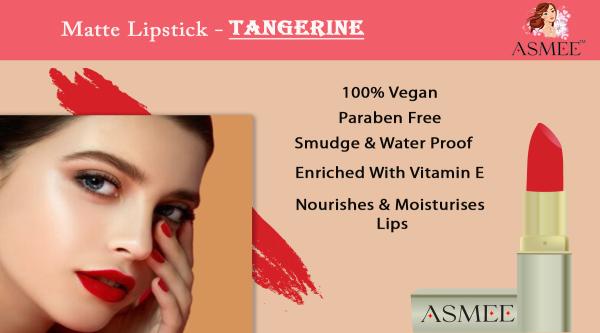 Asmee - Lipstick Tangerine Matte - JioMart