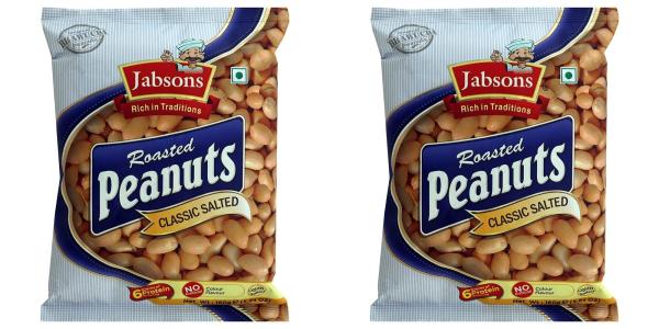 Jabsons Roasted Peanuts | Classic Salted | 160 Gm Each | Pack of 2 |320 ...