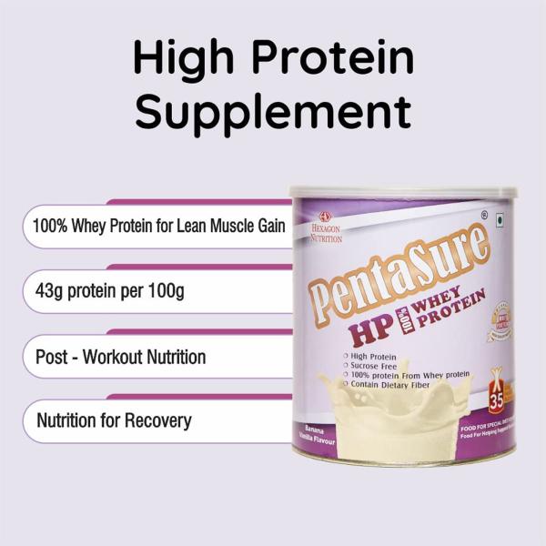 Pentasure HP Whey Protein - Banana Vanilla Flavour, 1 kg - JioMart