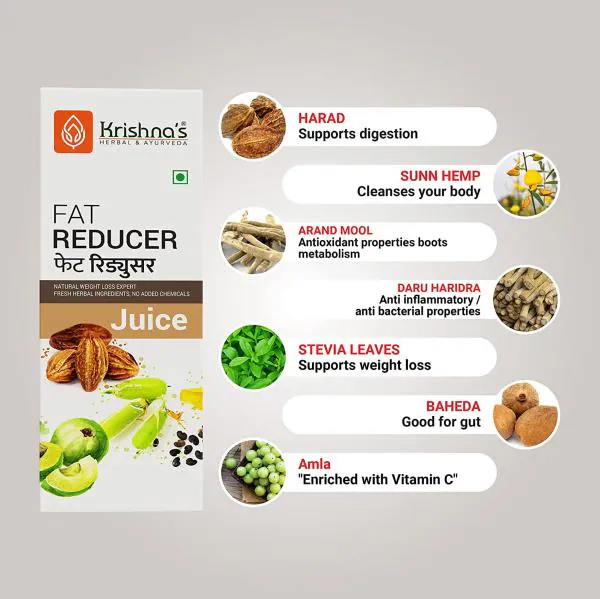 Krishna's Herbal & Ayurveda Fat Reducer Juice - 500 ml - JioMart