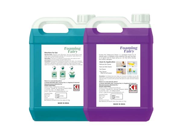 5L Foaming Fairy Multipurpose Cleaner+ Liquid Detergent Pack of 2 - JioMart
