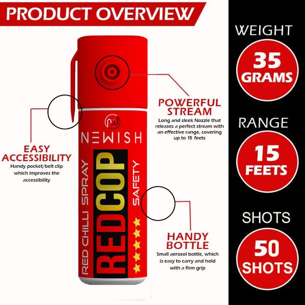 Newish : Powerful Red Chilli Spray Self Defence for Women Pack of 7 ...