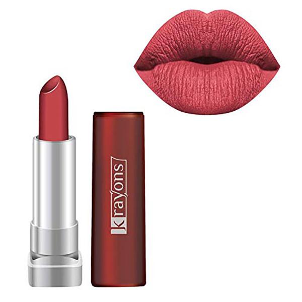 Krayons Sheer Moisturizing Matte Lipstick Code Red Orange Tango ...